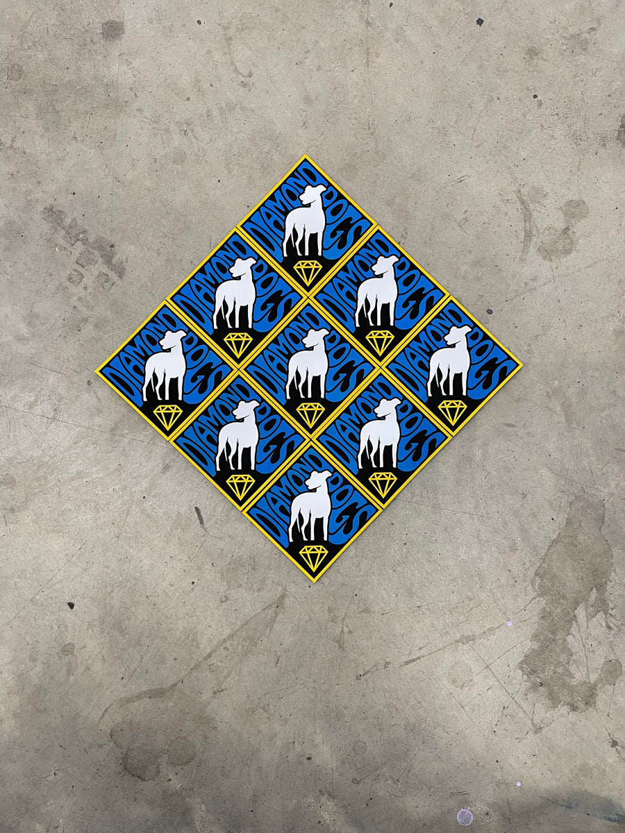 Painted Leather Diamond Dogs + Believe Sign – STATION707